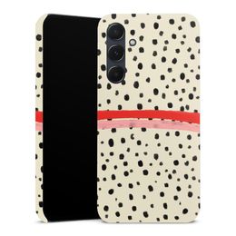 DeinDesign Galaxy A55 5G Handy Premium Case Smartphone Handyh&uuml;lle Schutzh&uuml;lle matt Stripes Points Kunst Premium Case