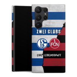 DeinDesign Galaxy S23 Ultra Handy Premium Case Smartphone Handyh&uuml;lle Schutzh&uuml;lle gl&auml;nzend Friendship 1. Fc N&uuml;rnberg Fc Schalke 04 Premium Case