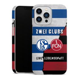 DeinDesign iPhone 13 Pro Handy Premium Case Smartphone Handyh&uuml;lle Schutzh&uuml;lle matt Friendship 1. Fc N&uuml;rnberg Fc Schalke 04 Premium Case