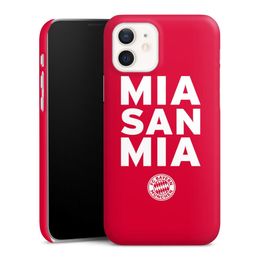 DeinDesign iPhone 12 Handy Premium Case Smartphone Handyh&uuml;lle Schutzh&uuml;lle matt Fc Bayern M&uuml;nchen Mia San Mia Fcb Premium Case