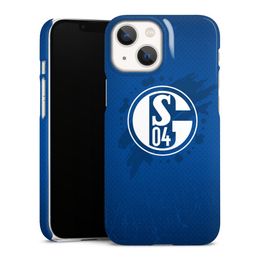DeinDesign iPhone 13 Mini Handy Premium Case Smartphone Handyh&uuml;lle Schutzh&uuml;lle gl&auml;nzend Official Licensed Product Fc Schalke 04 Schalke 04 Premium Case