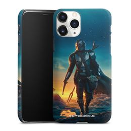 DeinDesign iPhone 11 Pro Handy Premium Case Smartphone Handyh&uuml;lle Schutzh&uuml;lle matt Sunset Star Wars The Mandalorian Premium Case