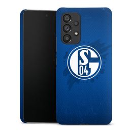 DeinDesign Galaxy A53 5G Handy Premium Case Smartphone Handyh&uuml;lle Schutzh&uuml;lle matt Fc Schalke 04 Official Licensed Product Premium Case