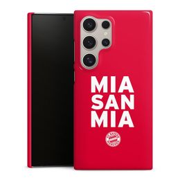DeinDesign Galaxy S24 Ultra Handy Premium Case Smartphone Handyh&uuml;lle Schutzh&uuml;lle gl&auml;nzend Fcb Mia San Mia Fc Bayern M&uuml;nchen Premium Case