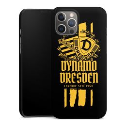 DeinDesign iPhone 12 Pro Max Handy Premium Case Smartphone Handyh&uuml;lle Schutzh&uuml;lle matt Sg Dynamo Dresden Statement Sgd Premium Case