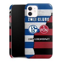 DeinDesign iPhone 12 Handy Premium Case Smartphone Handyh&uuml;lle Schutzh&uuml;lle gl&auml;nzend Fc Schalke 04 Friendship 1. Fc N&uuml;rnberg Premium Case