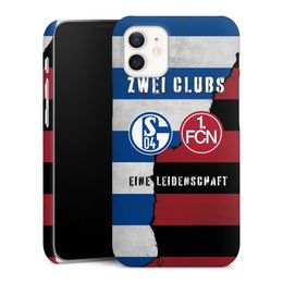 DeinDesign iPhone 12 mini Handy Premium Case Smartphone Handyh&uuml;lle Schutzh&uuml;lle matt Fc Schalke 04 Friendship 1. Fc N&uuml;rnberg Premium Case