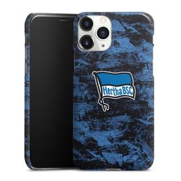 DeinDesign iPhone 11 Pro Handy Premium Case Smartphone Handyh&uuml;lle Schutzh&uuml;lle gl&auml;nzend Hertha Bsc Flag Logo Premium Case