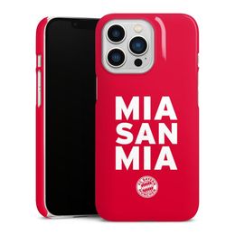 DeinDesign iPhone 13 Pro Handy Premium Case Smartphone Handyh&uuml;lle Schutzh&uuml;lle gl&auml;nzend Fcb Mia San Mia Fc Bayern M&uuml;nchen Premium Case