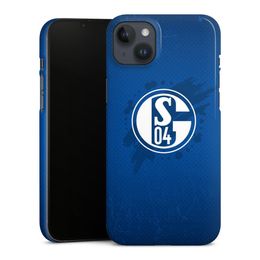 DeinDesign iPhone 14 Plus Handy Premium Case Smartphone Handyh&uuml;lle Schutzh&uuml;lle gl&auml;nzend Official Licensed Product Fc Schalke 04 Schalke 04 Premium Case