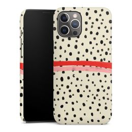 DeinDesign iPhone 12 Pro Max Handy Premium Case Smartphone Handyh&uuml;lle Schutzh&uuml;lle matt Stripes Points Kunst Premium Case