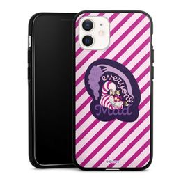 DeinDesign iPhone 12 mini Handy Silikon H&uuml;lle Case schwarz Handyh&uuml;lle Disney Grinning Cat Alice In Wonderland