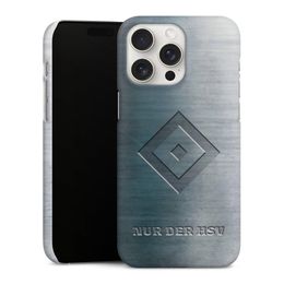 DeinDesign iPhone 15 Pro Max Handy Premium Case Smartphone Handyh&uuml;lle Schutzh&uuml;lle matt Metallic Look Hsv Hamburger Sv Premium Case
