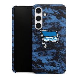 DeinDesign Galaxy S24 Handy Premium Case Smartphone Handyh&uuml;lle Schutzh&uuml;lle matt Flag Hertha Bsc Logo Premium Case