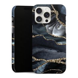 DeinDesign iPhone 15 Pro Max Handy Premium Case Smartphone Handyh&uuml;lle Schutzh&uuml;lle matt Marble Trends Glitzer Premium Case