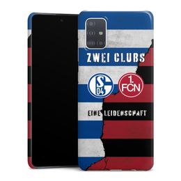 DeinDesign Galaxy A51 Handy Premium Case Smartphone Handyh&uuml;lle Schutzh&uuml;lle gl&auml;nzend Friendship 1. Fc N&uuml;rnberg Fc Schalke 04 Premium Case