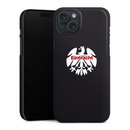 DeinDesign iPhone 15 Plus Handy Premium Case Smartphone Handyh&uuml;lle Schutzh&uuml;lle gl&auml;nzend Eagle Retro Logo Premium Case