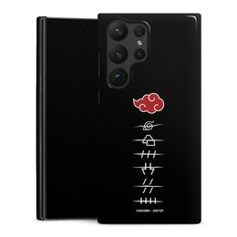 DeinDesign Galaxy S23 Ultra Handy Premium Case Smartphone Handyh&uuml;lle Schutzh&uuml;lle gl&auml;nzend Naruto Shippuden Official Licensed Product Akatsuki Premium Case