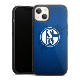 DeinDesign iPhone 13 Handy Gallery Case Handyh&uuml;lle 9H Geh&auml;rtetes Glas R&uuml;ckseite H&uuml;lle Official Licensed Product Fc Schalke 04 Schalke 04 Gallery Case