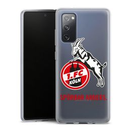DeinDesign Galaxy S20 FE Handy Silikon H&uuml;lle Case transparent Handyh&uuml;lle Transparent Official Licensed Product 1. Fc K&ouml;ln Silikon Case