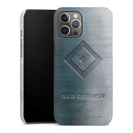 DeinDesign iPhone 12 Pro Max Handy Premium Case Smartphone Handyh&uuml;lle Schutzh&uuml;lle matt Metallic Look Hsv Hamburger Sv Premium Case