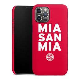 DeinDesign iPhone 12 Pro Max Handy Premium Case Smartphone Handyh&uuml;lle Schutzh&uuml;lle matt Fc Bayern M&uuml;nchen Mia San Mia Fcb Premium Case