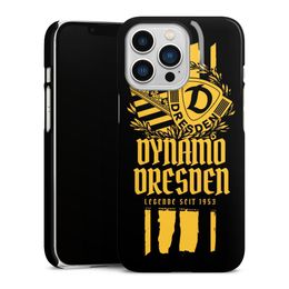 DeinDesign iPhone 13 Pro Handy Premium Case Smartphone Handyh&uuml;lle Schutzh&uuml;lle gl&auml;nzend Sg Dynamo Dresden Statement Sgd Premium Case