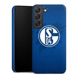 DeinDesign Galaxy S22 Handy Premium Case Smartphone Handyh&uuml;lle Schutzh&uuml;lle gl&auml;nzend Official Licensed Product Fc Schalke 04 Schalke 04 Premium Case