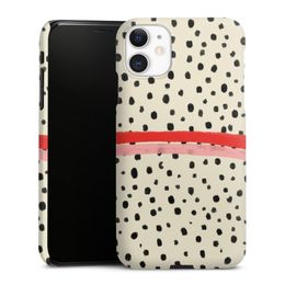 DeinDesign iPhone 11 Handy Premium Case Smartphone Handyh&uuml;lle Schutzh&uuml;lle matt Stripes Points Kunst Premium Case