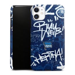 DeinDesign iPhone 11 Handy Premium Case Smartphone Handyh&uuml;lle Schutzh&uuml;lle gl&auml;nzend Hertha Bsc Official Licensed Product Graffiti Premium Case