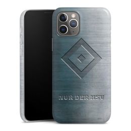 DeinDesign iPhone 12 Pro Handy Premium Case Smartphone Handyh&uuml;lle Schutzh&uuml;lle gl&auml;nzend Metallic Look Hsv Hamburger Sv Premium Case
