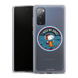 DeinDesign Galaxy S20 FE 5G Handy Silikon H&uuml;lle Case transparent Handyh&uuml;lle Peanuts Snoopy Weltall Silikon Case
