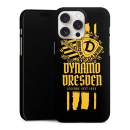 DeinDesign iPhone 15 Pro Max Handy Premium Case Smartphone Handyh&uuml;lle Schutzh&uuml;lle matt Sg Dynamo Dresden Statement Sgd Premium Case