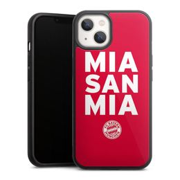 DeinDesign iPhone 13 Handy Gallery Case Handyh&uuml;lle 9H Geh&auml;rtetes Glas R&uuml;ckseite H&uuml;lle Fcb Mia San Mia Fc Bayern M&uuml;nchen Gallery Case