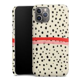 DeinDesign iPhone 12 Pro Handy Premium Case Smartphone Handyh&uuml;lle Schutzh&uuml;lle matt Stripes Points Kunst Premium Case
