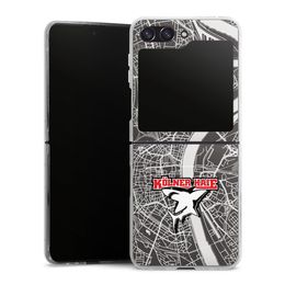 DeinDesign Galaxy Z Flip 5 Handy Hard Case Schutzh&uuml;lle transparent Smartphone Handy H&uuml;lle Ice Hockey K&ouml;lner Haie Official Licensed Product Hard Case