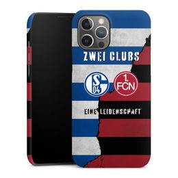 DeinDesign iPhone 12 Pro Max Handy Premium Case Smartphone Handyh&uuml;lle Schutzh&uuml;lle matt Fc Schalke 04 Friendship 1. Fc N&uuml;rnberg Premium Case