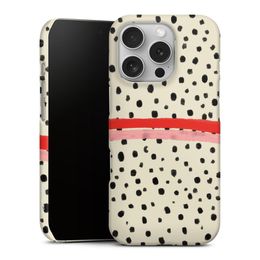 DeinDesign iPhone 16 Pro Handy Premium Case Smartphone Handyh&uuml;lle Schutzh&uuml;lle matt Stripes Points Kunst Premium Case