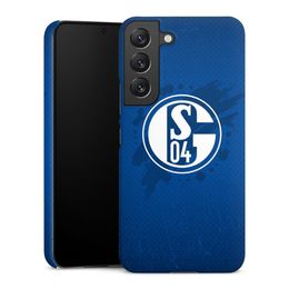 DeinDesign Galaxy S22 Handy Premium Case Smartphone Handyh&uuml;lle Schutzh&uuml;lle matt Official Licensed Product Fc Schalke 04 Schalke 04 Premium Case