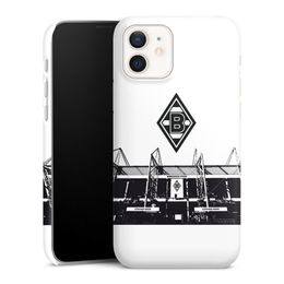 DeinDesign iPhone 12 Handy Premium Case Smartphone Handyh&uuml;lle Schutzh&uuml;lle matt Stadium Die Fohlen Borussia M&ouml;nchengladbach Premium Case