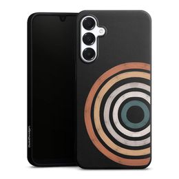DeinDesign Galaxy A16 5G Handy Premium Silikon Hülle Handyhülle schwarz Case Circle Rainbow Water Colour Silikon Premium Case