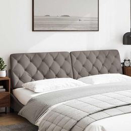 vidaXL Kopfteil-Kissen Taupe 200 cm Stoff