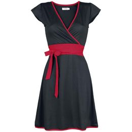 Innocent Hana Dress Kurzes Kleid schwarz rot in S D-HANA-BR