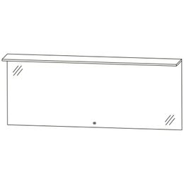 Puris b • essence Badspiegel 160 cm mit LED-Flächenleuchte