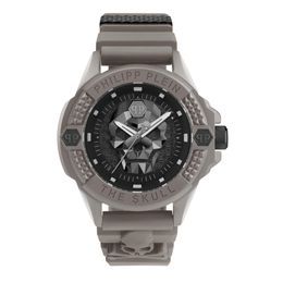 Philipp Plein Uhr '$kull' Herren Gr&ouml;&szlig;e One Size grau / schwarz