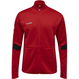 Hummel Trainingsjacke Herren Gr&ouml;&szlig;e M grau / rot / schwarz