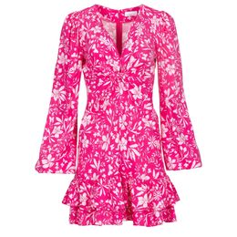 Laurella Kleid Damen Gr&ouml;&szlig;e 40 pink / wei&szlig; Winterkleid