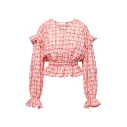 Laurella Bluse Damen Gr&ouml;&szlig;e S rosa / rot / wei&szlig;
