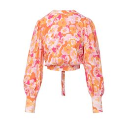 Laurella Bluse 'Nia' Damen Gr&ouml;&szlig;e S orange / pink / rosa / wei&szlig;