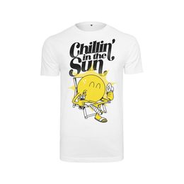 Mister Tee T-Shirt 'Chillin' Herren Gr&ouml;&szlig;e 5XL gelb / schwarz / wei&szlig;